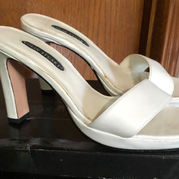 Colin Stuart | Shoes | Colin Stuart White Mule | Poshmark